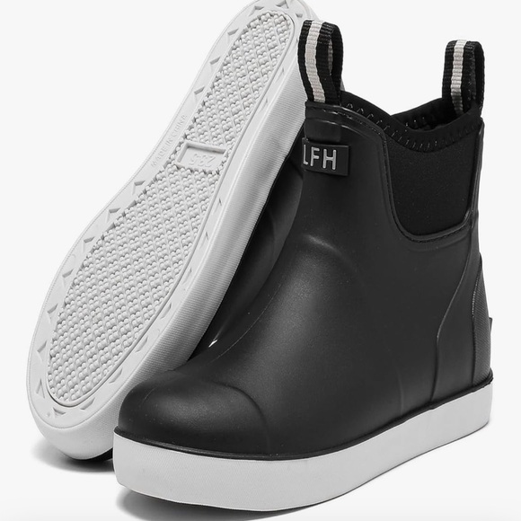 LFH | Shoes | Lfh Mens Black And White Rain Boots | Poshmark